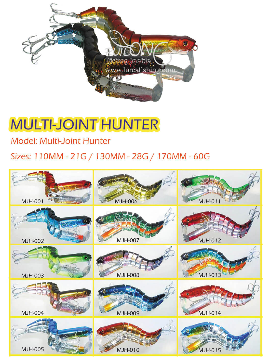 Multi-Joint Hunter Swim Baits – RUILONG FISHING TACKLE